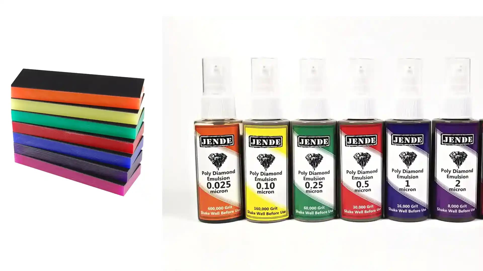 Testing Jende Nanocloth & Poly Diamond Emulsions