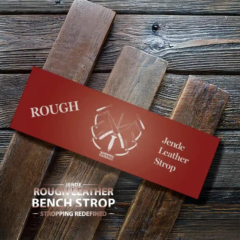 2×6 Rough Leather Knife Strop - Leather Bench Strop