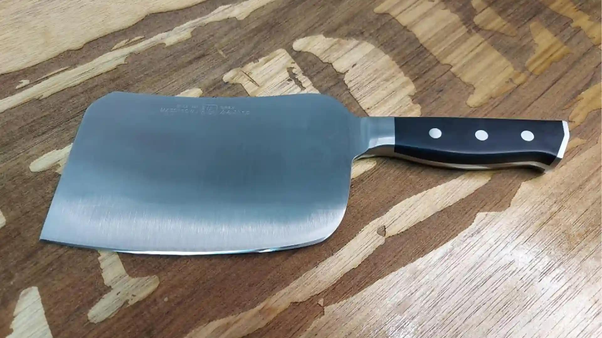 Sharpening Maestro Wu Heavy Cleaver on the Jende JIGS for Knives