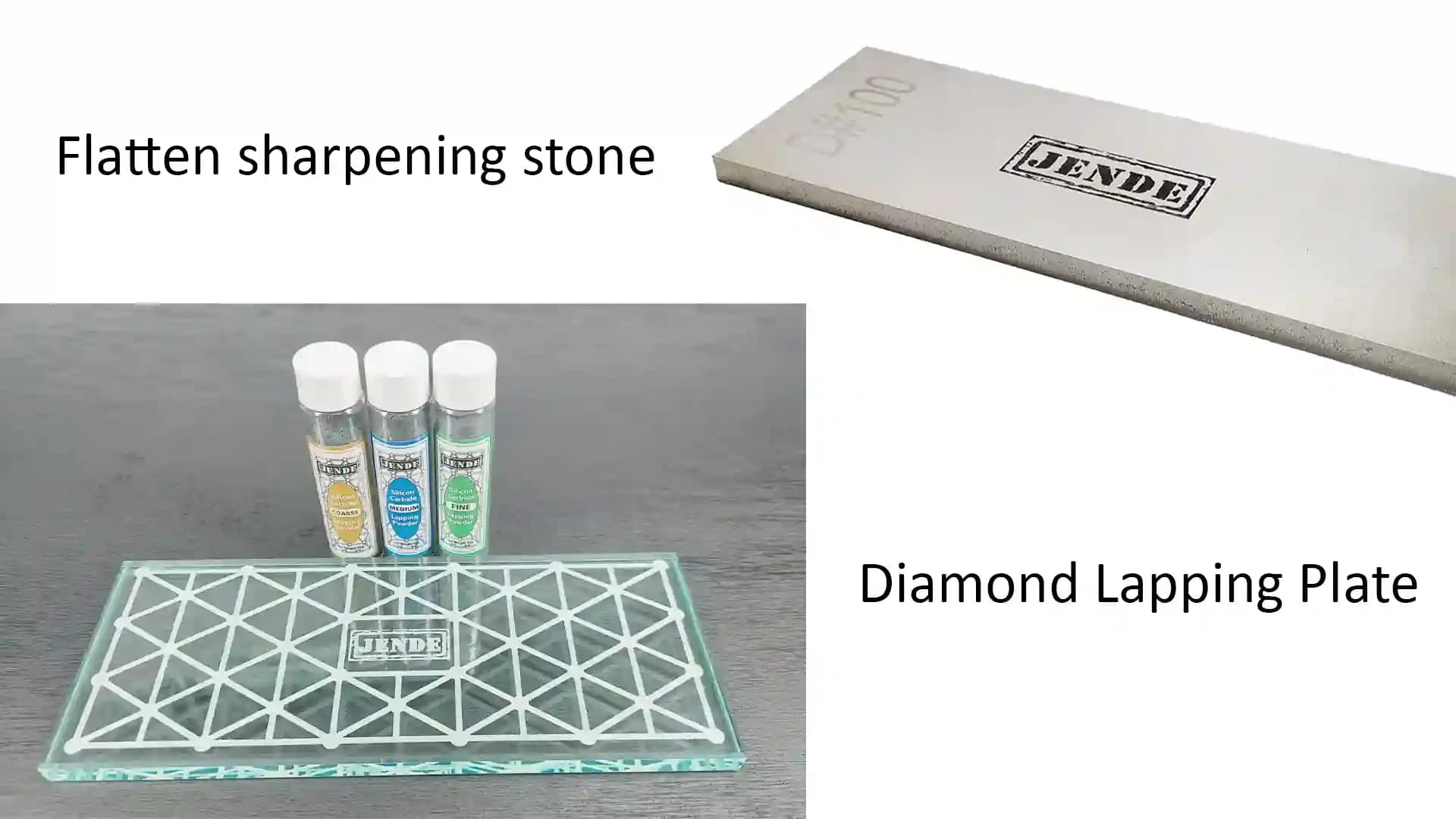 How to flatten sharpening stone | Jende Industries