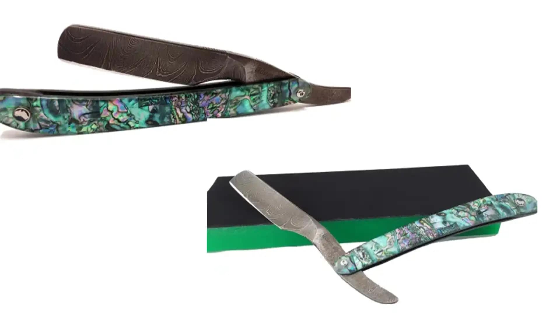 Custom Damascus Straight Razor by Adam Grosskopf