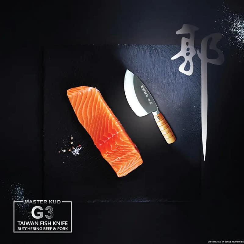Master Kuo Small Taiwan Tuna Knife - Fish & Butchering Knife (G3-Small ...
