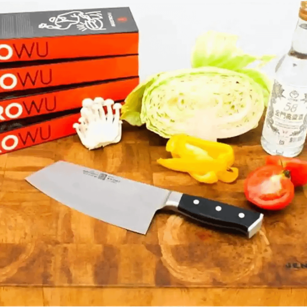 Maestro Wu Vegetable Cleaver - Bombshell Steel Kinmen Knife