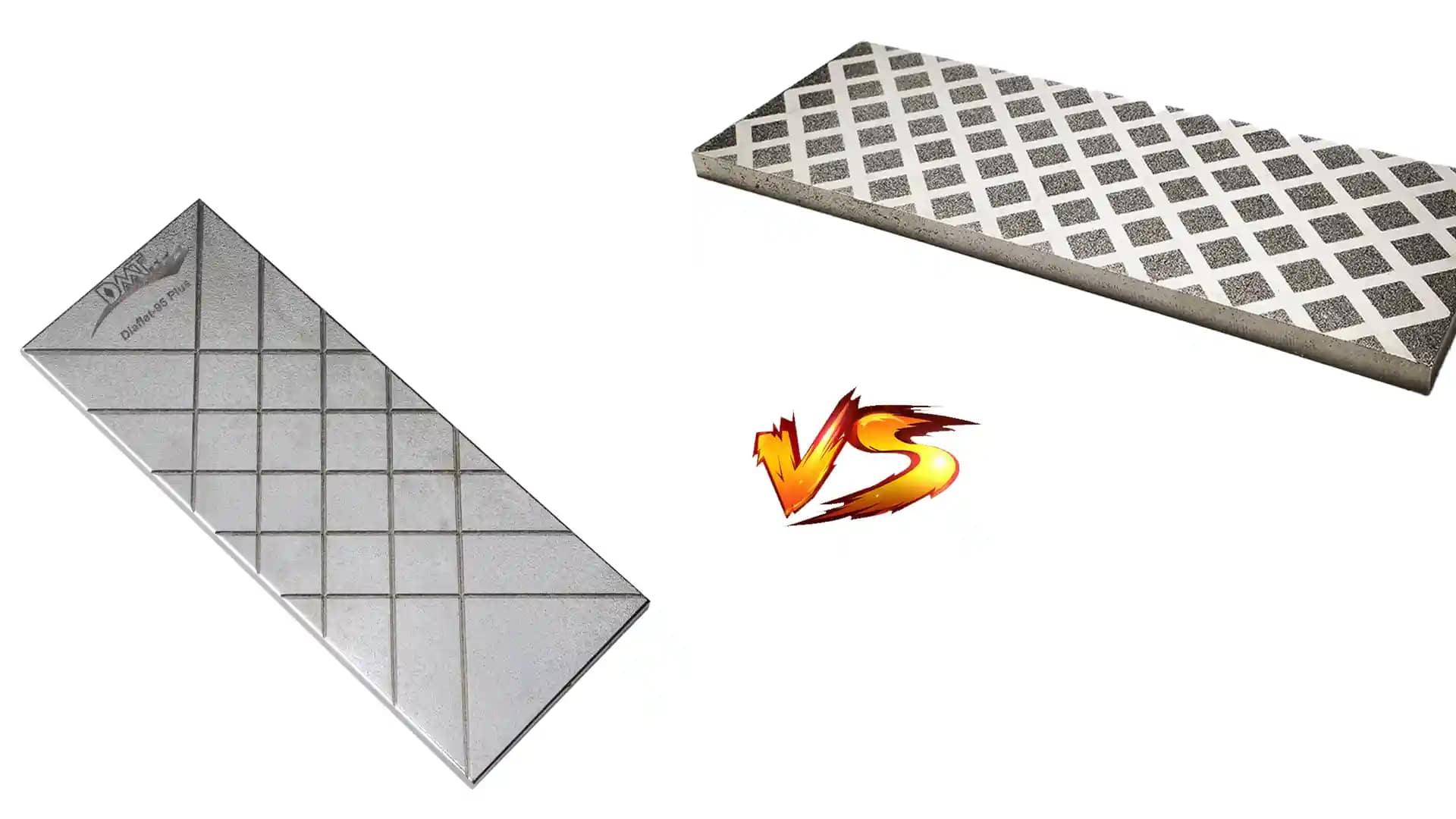 10×4 Jende Diamond Lapping Plate Vs DMT Dia-Flat 95 Plus Plate